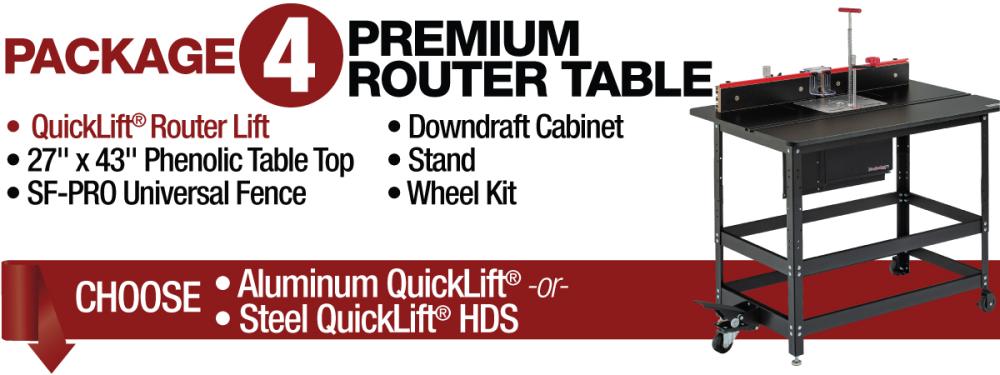 Woodworking Router Table Packages - Woodpeckers