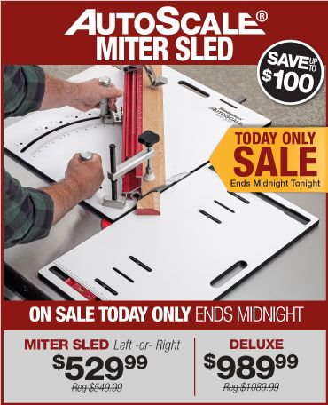 AutoScale Miter Sled | Cross-Cut Sled | Table Saw Miter Sled