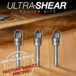 Bowl Router Bits | Compact Bowl & Tray Bit | 8MM & 1/4 Shank