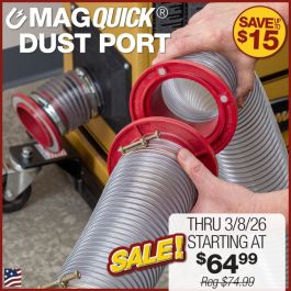 MagQuick Dust Ports | Magnetic Dust Collection Fittings